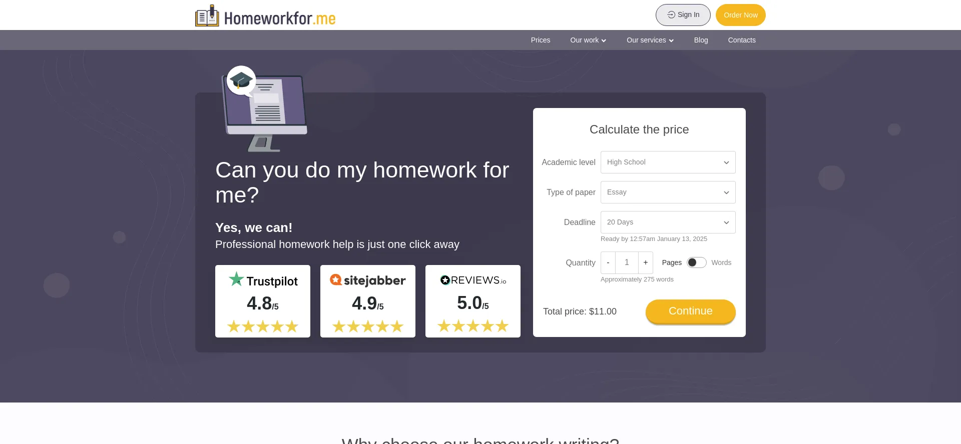 Homeworkfor.me Reviews | Scam, Legit or Safe Check