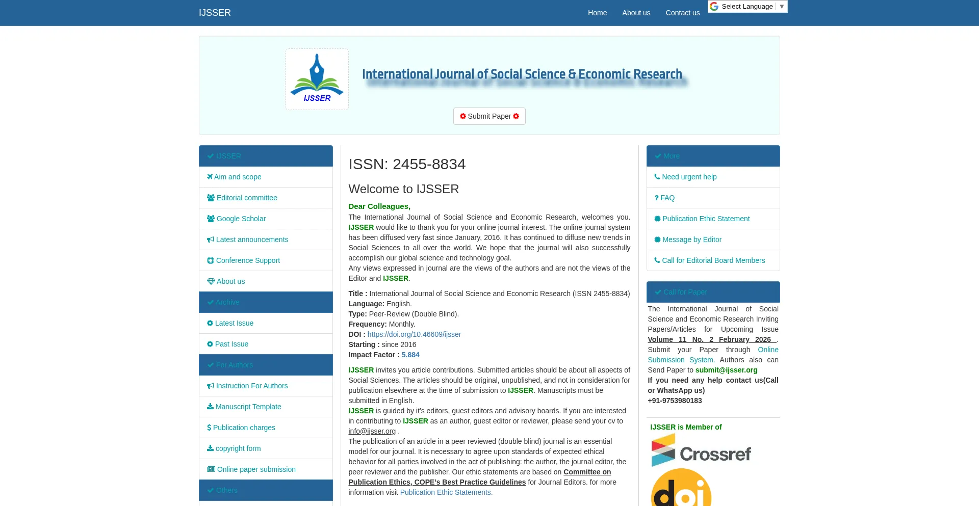 Ijsser.org Reviews | Scam, Legit or Safe Check