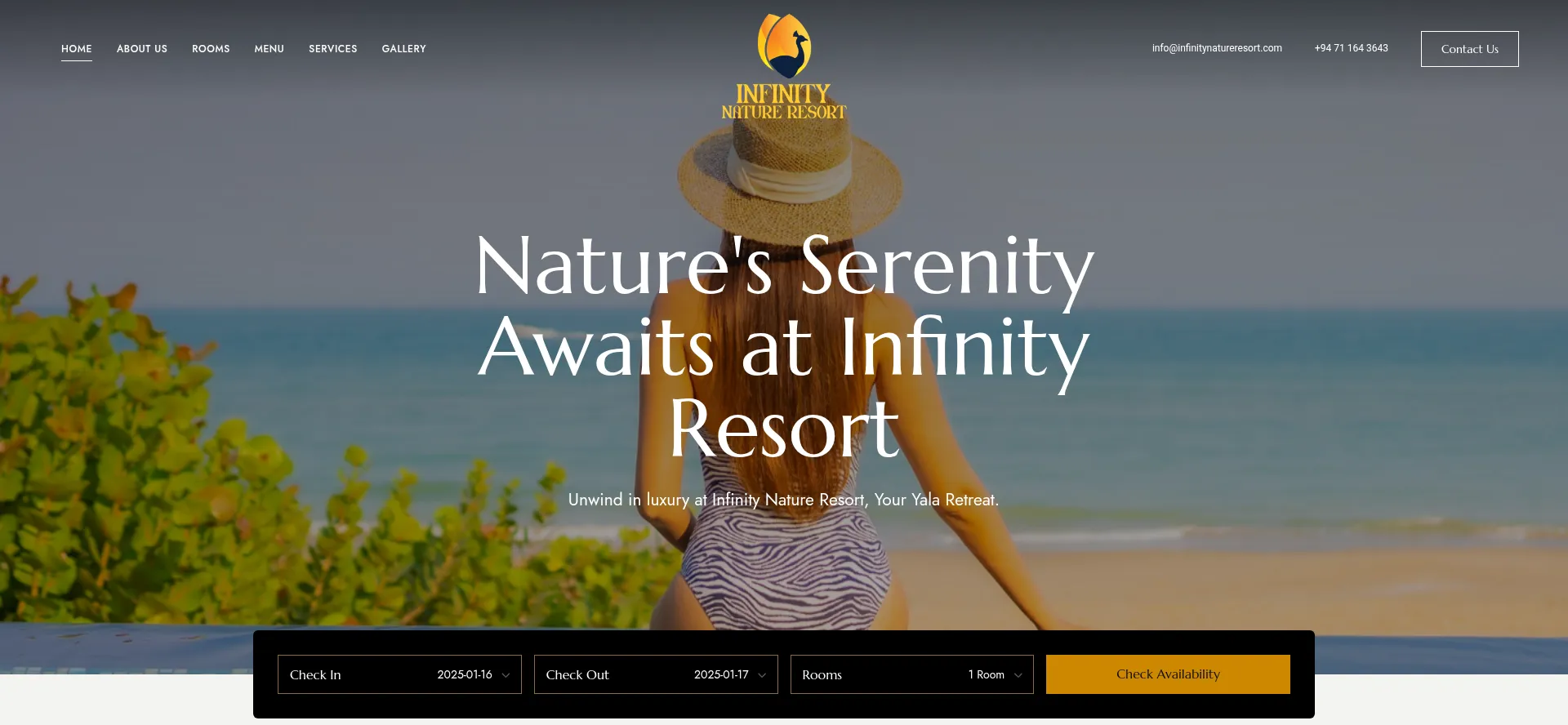 Infinitynatureresort.com Review: Suspicious Website. Low trust score: 38%