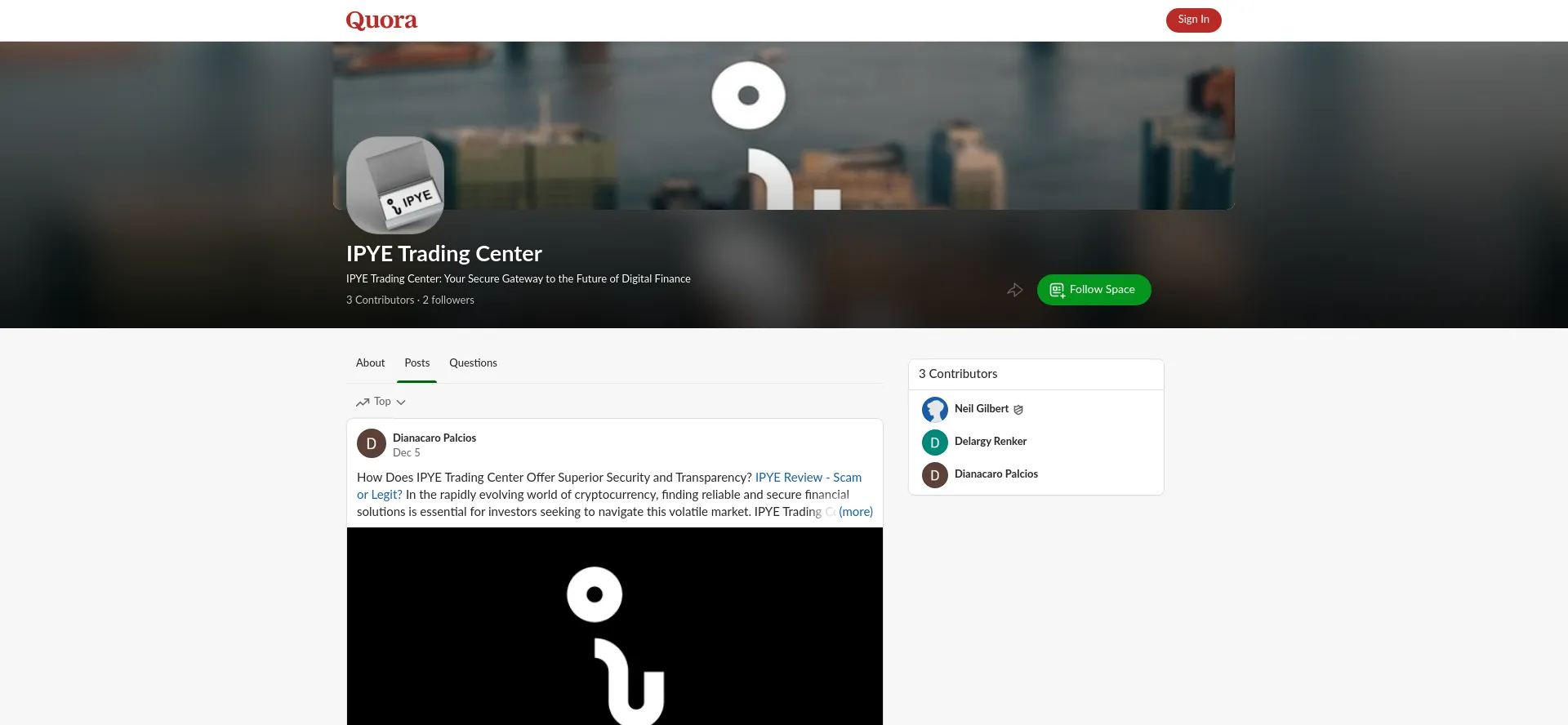 Ipyetradingcenter.quora.com Reviews | Scam, Legit or Safe Check