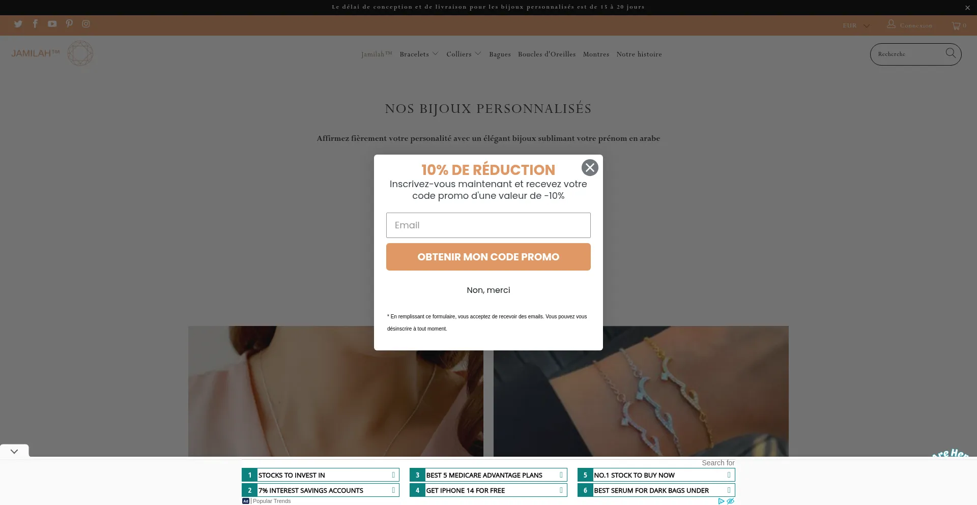 Jamilah.fr Reviews: Suspicious Website | Check if site is scam or legit