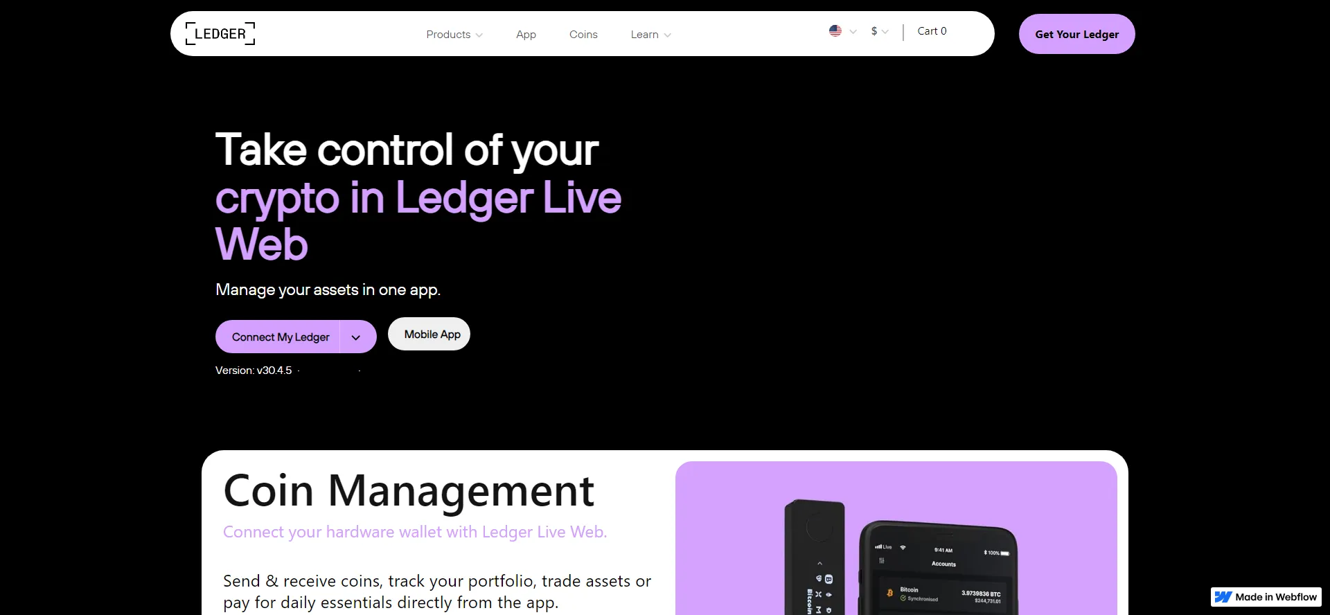 Logonledgerer.webflow.io Reviews: Phishing | Check if site is scam or legit