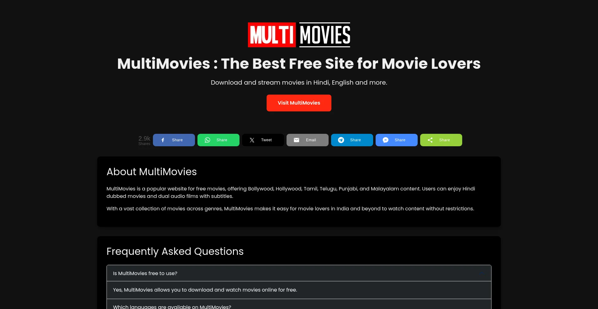 Multimovies.email Reviews: Check Scam or Safe? Very Low Trust 1/100