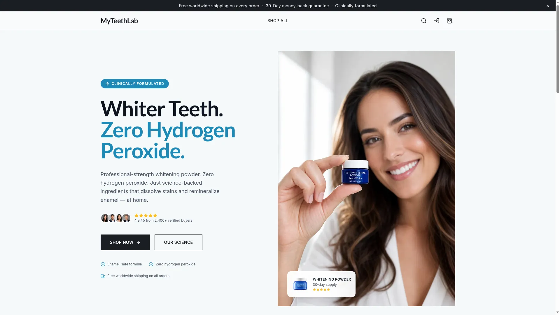 Myteethlab.com New Domain Warning (45/100 Trust Score)
