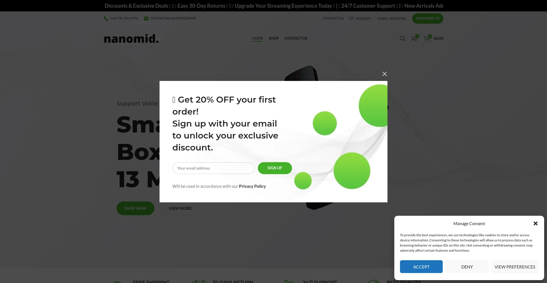 Nanomid.store Review: Suspicious Website, Young Domain, Trust Score 35/100