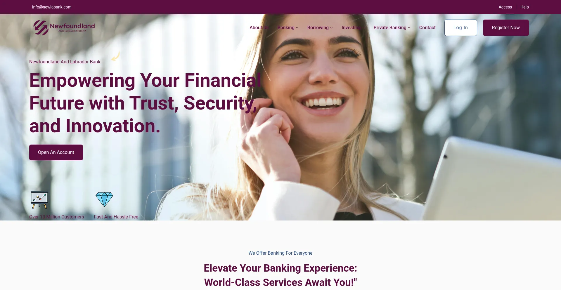 Newlabank.com Review: Suspicious Website. Dangerous trust score: 1%