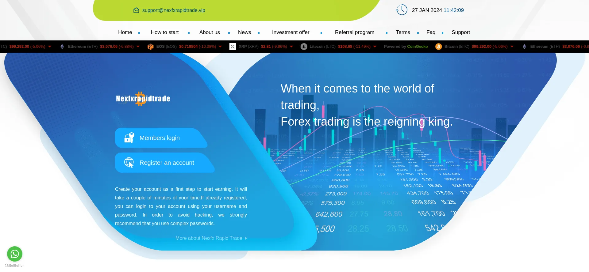 Nexfxrapidtrade.vip Review: Safe or Scam? Low trust score: 23%