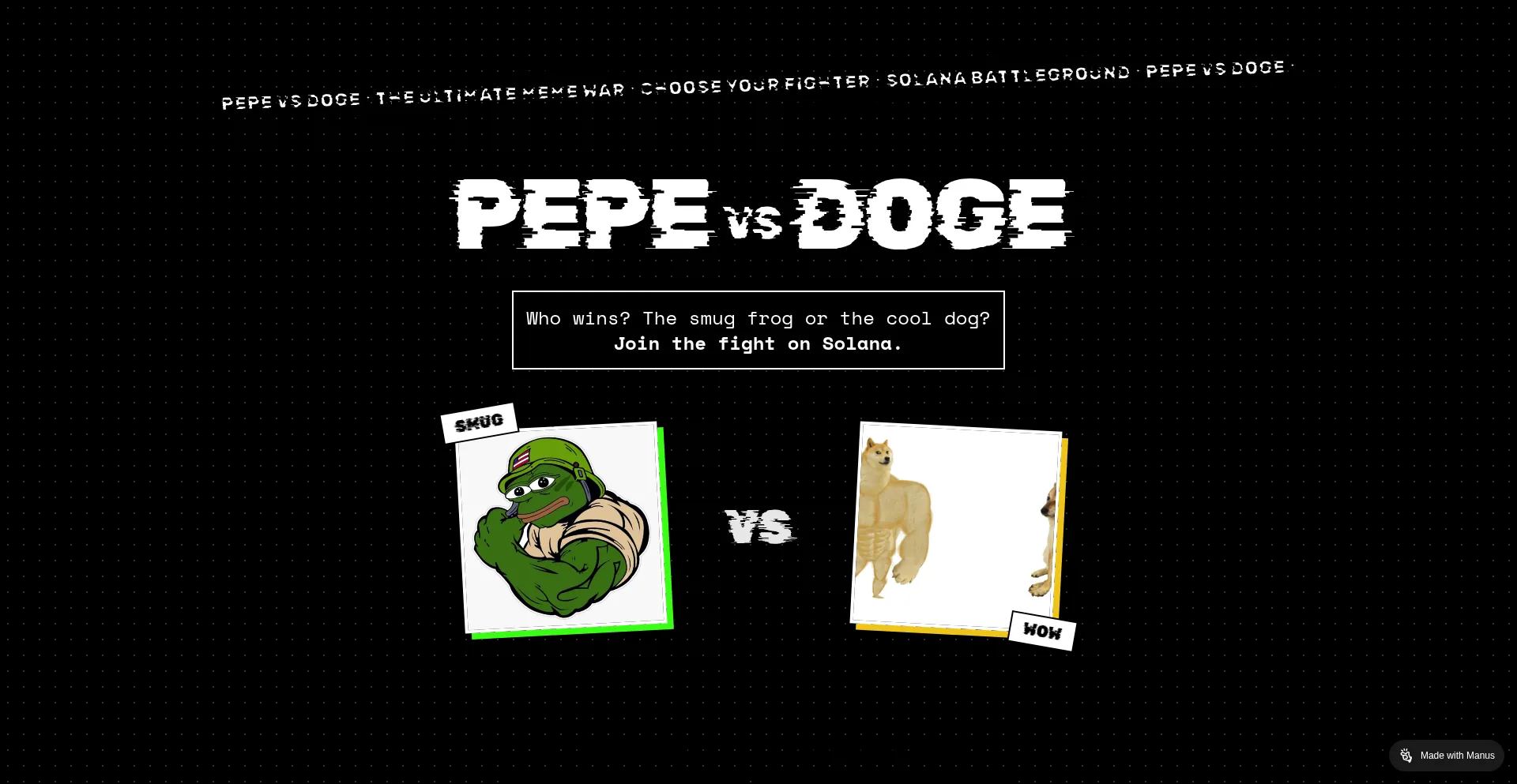 Pepe-vs-doge-hz2jcpjd.manus.space Reviews: Check Scam or Safe? Very Low ...