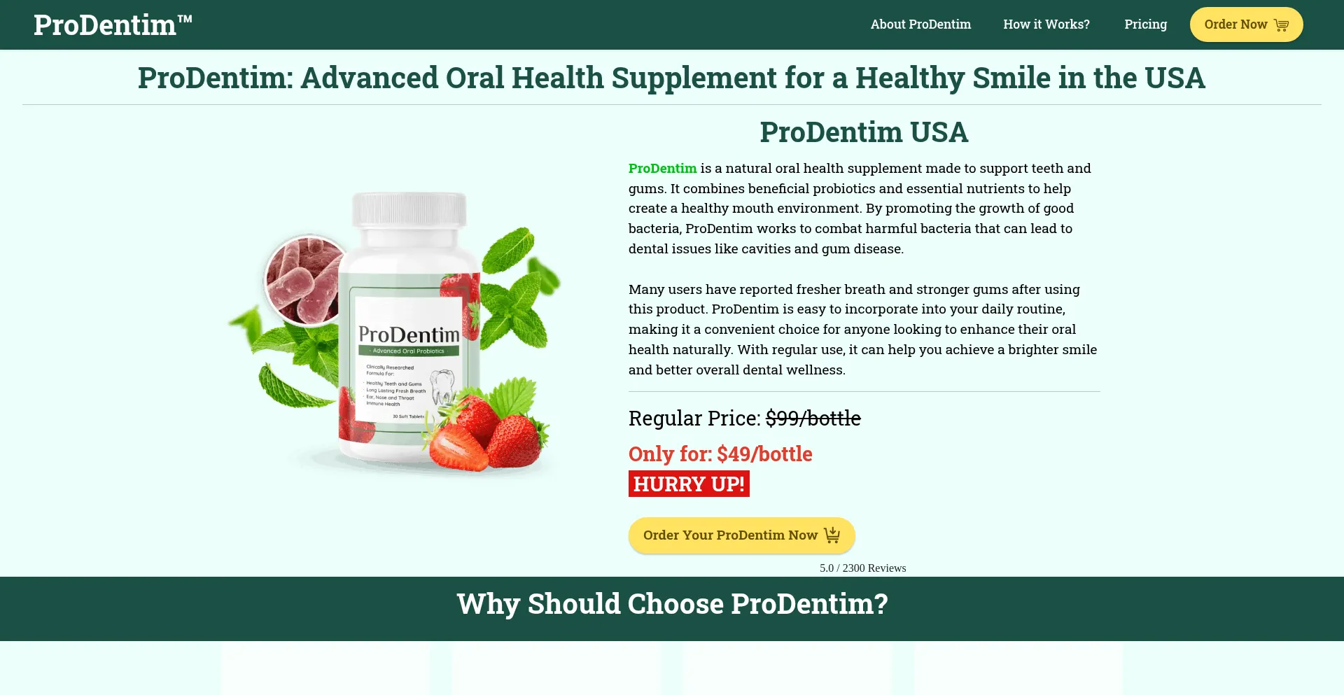 Prodentim.health Reviews | Check if site is scam or legit