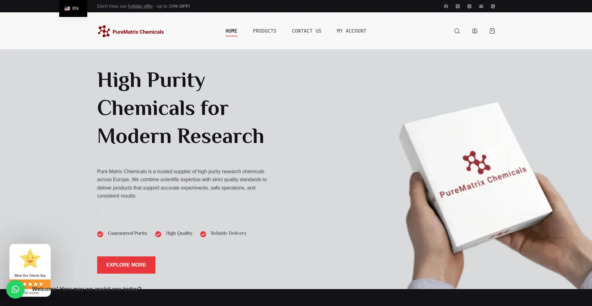 Purematrixchem.com Reviews: Check Scam or Safe? Very Low Trust 1/100