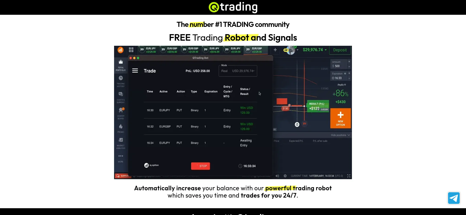 Qtrading.info Review: Suspicious Website. Low trust score: 39%