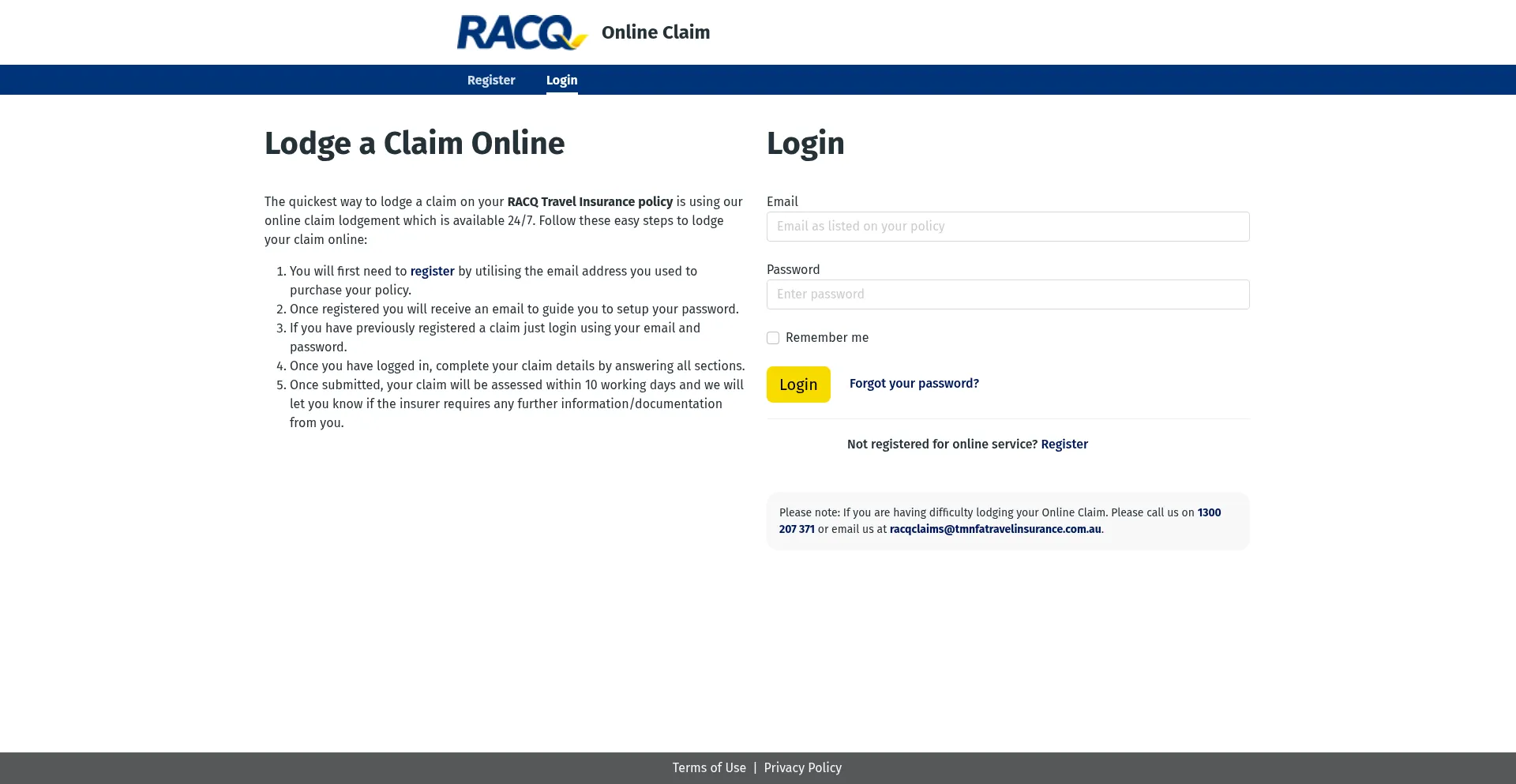 Racq-onlineclaim.tmnfatravelinsurance.com.au Reviews: Phishing (10/100 ...