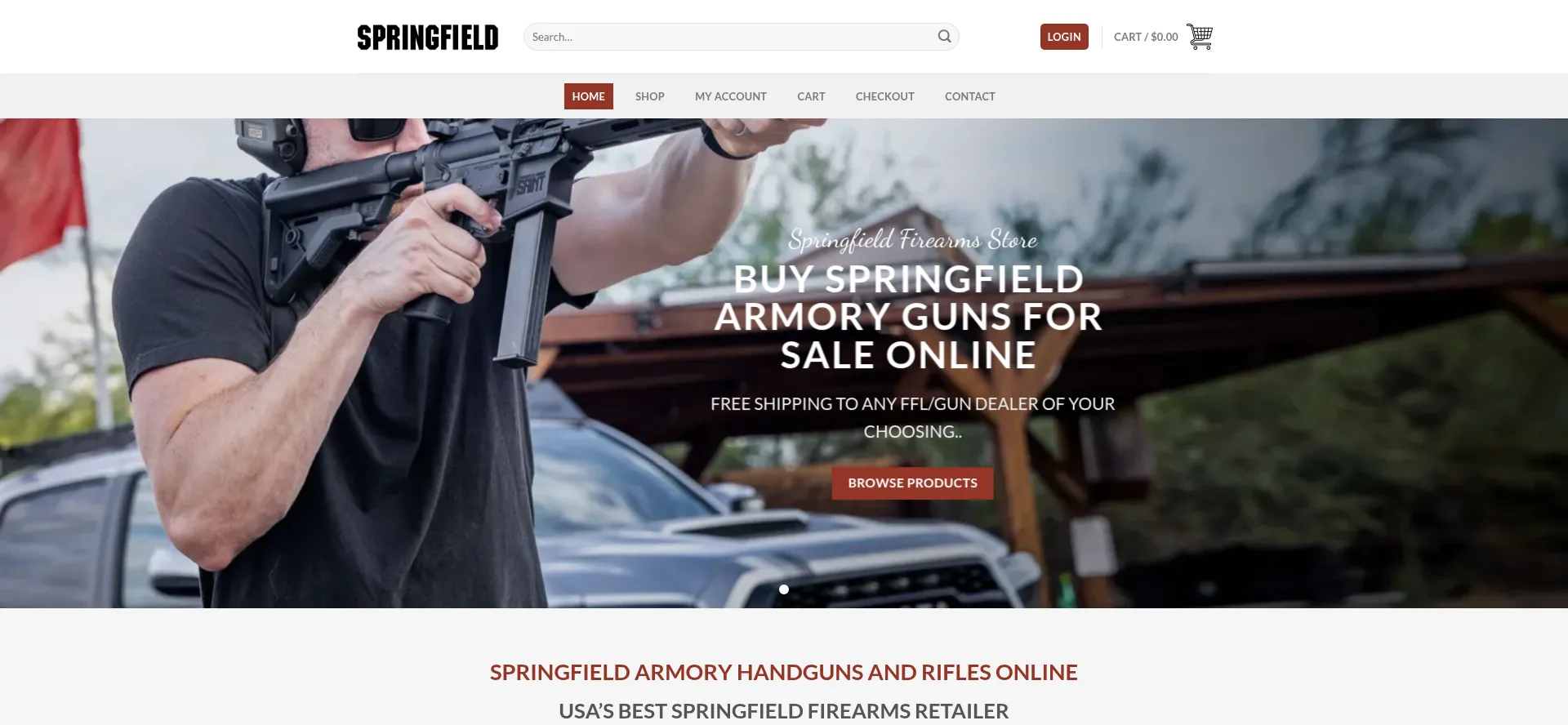 Springfieldarmoryarms.com Review: Suspicious Website. Low trust score: 35%