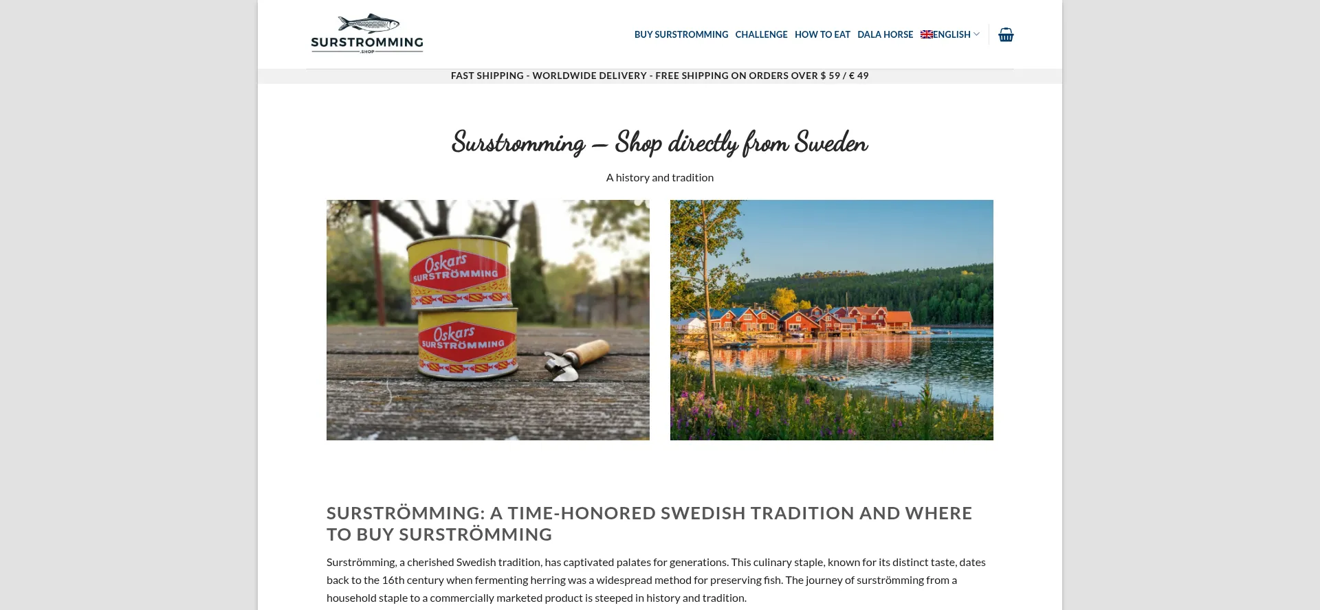 Surstromming.shop Reviews | Check if site is scam or legit