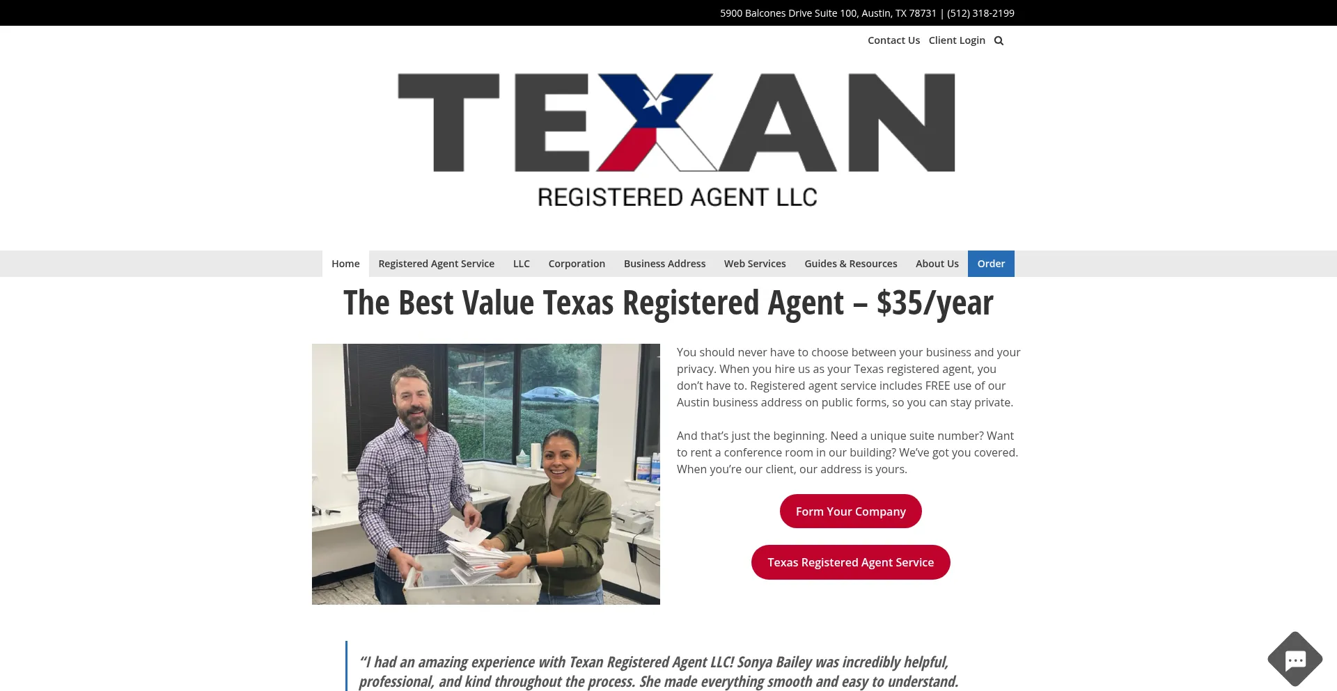 Texasregisteredagent.net Store Review (79/100 Trust Score)