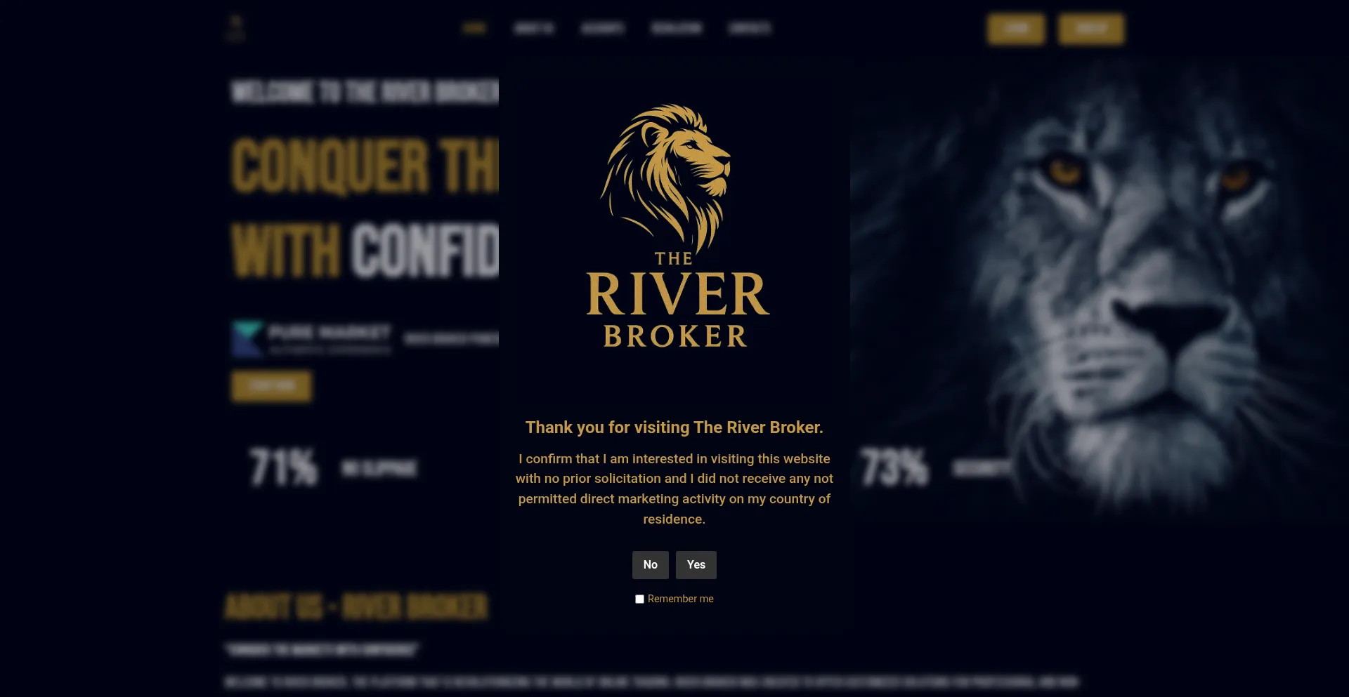 Theriverbroker.com Forex Trading Review (72/100 Trust Score)