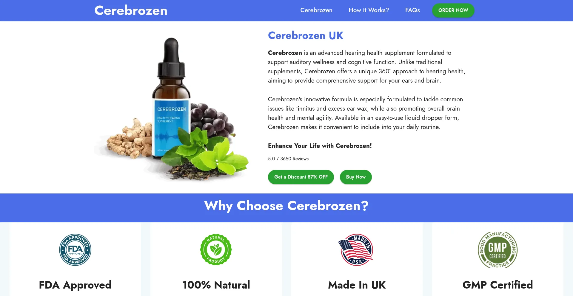 Uk-cerebrozen.uk Reviews: Check Scam or Safe? Low Trust 39/100