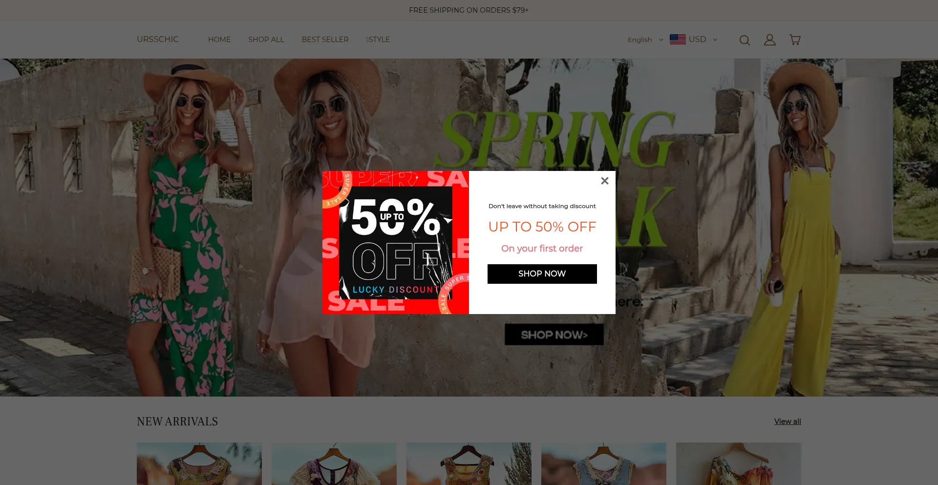 Ursschic.shop Reviews: Suspicious Shop. Very Low Trust 6/100