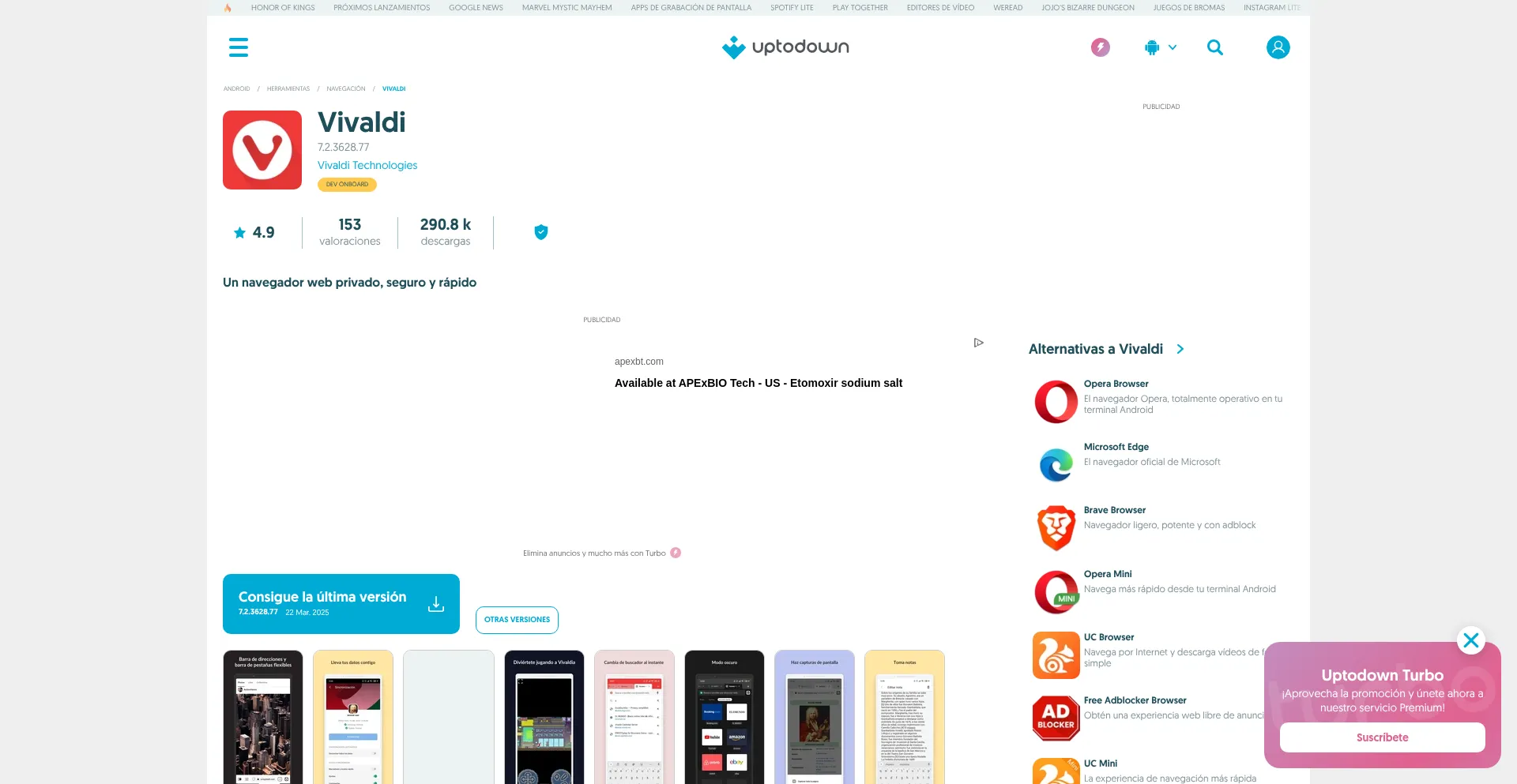Vivaldi.uptodown.com Review: Reputation and Trust Signals