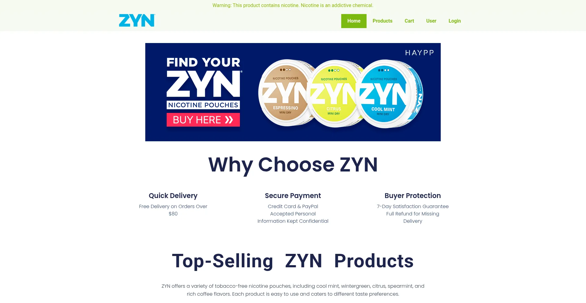 Zyn-usa.com Reviews | Check if site is scam or legit